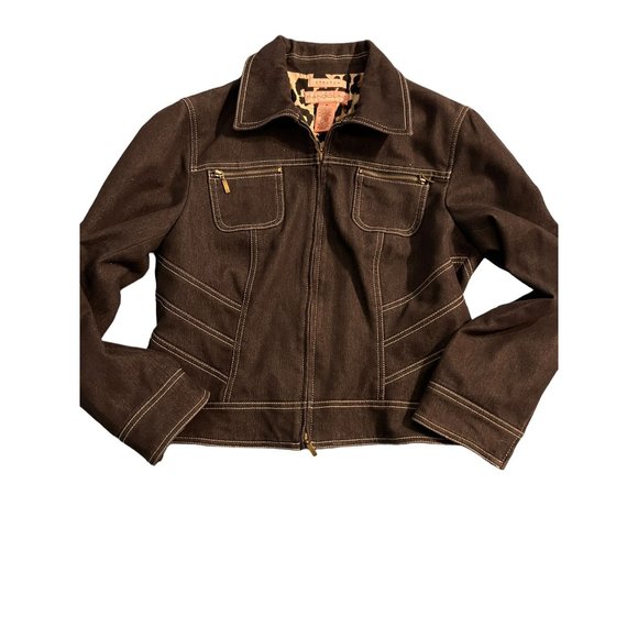 Bandolino | Jackets & Coats | Bandolino Stretch Black Denim Jacket ...